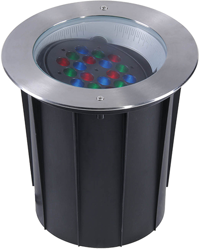 RGB LED Inground Landscape Lighting Fixtures with App/DMX Control