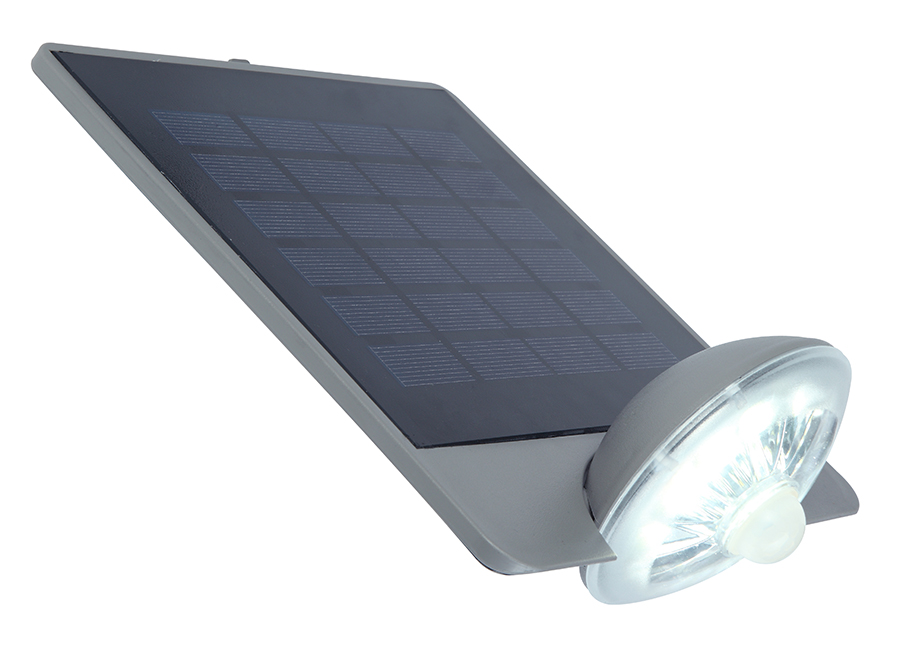 Lutec Drop Integrated Solar Powered Outdoor Wall Light with Motion Sensor