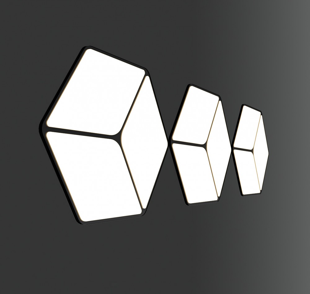 Adot Cube Flat Panel LED Wall Light & Flush Mount Ceiling Light